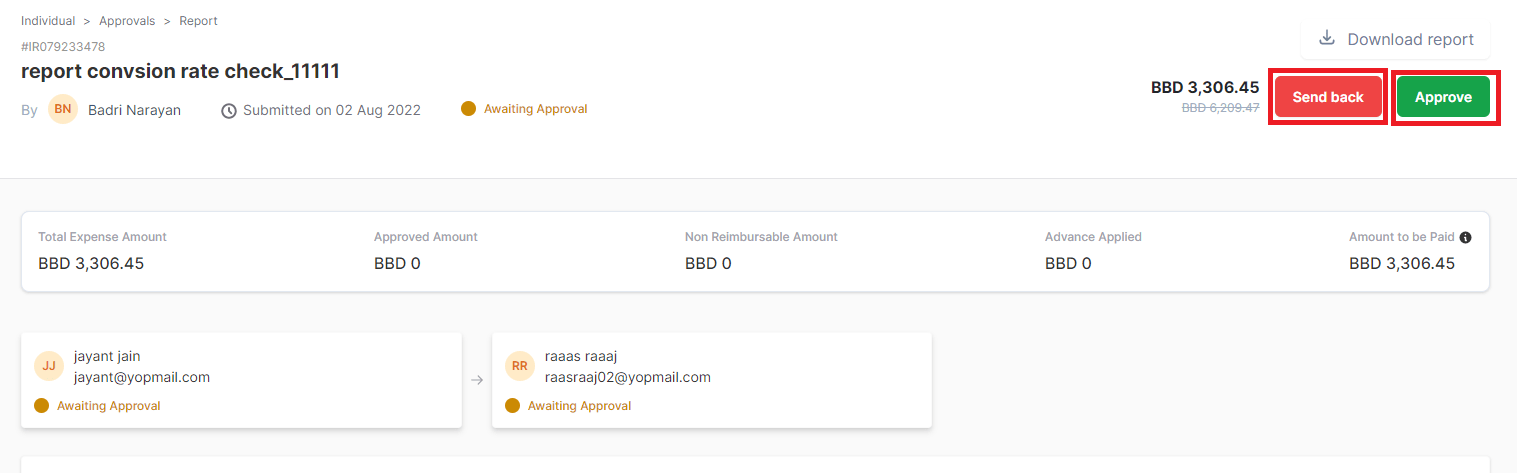 Itilite Expense Approvals