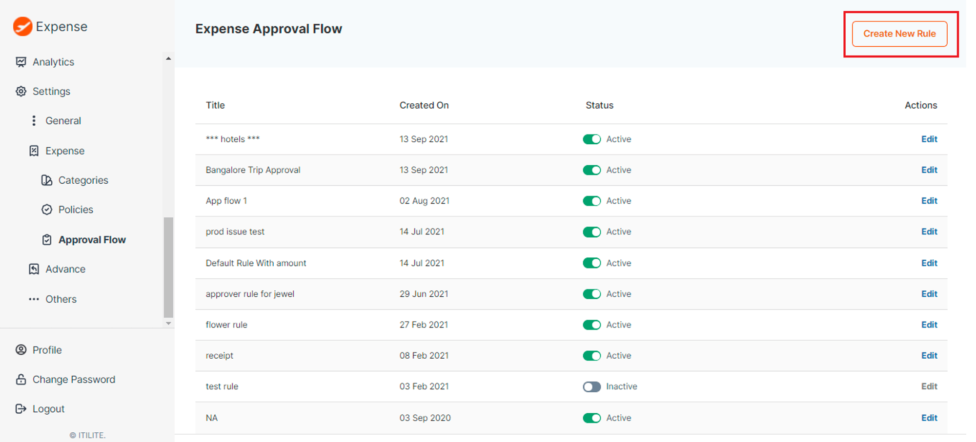 How to configure a new approval rule?
