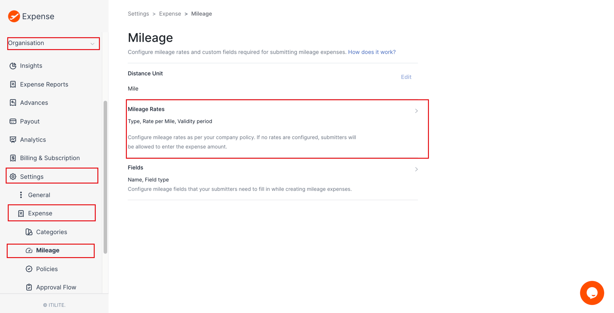 How to configure mileage rates?