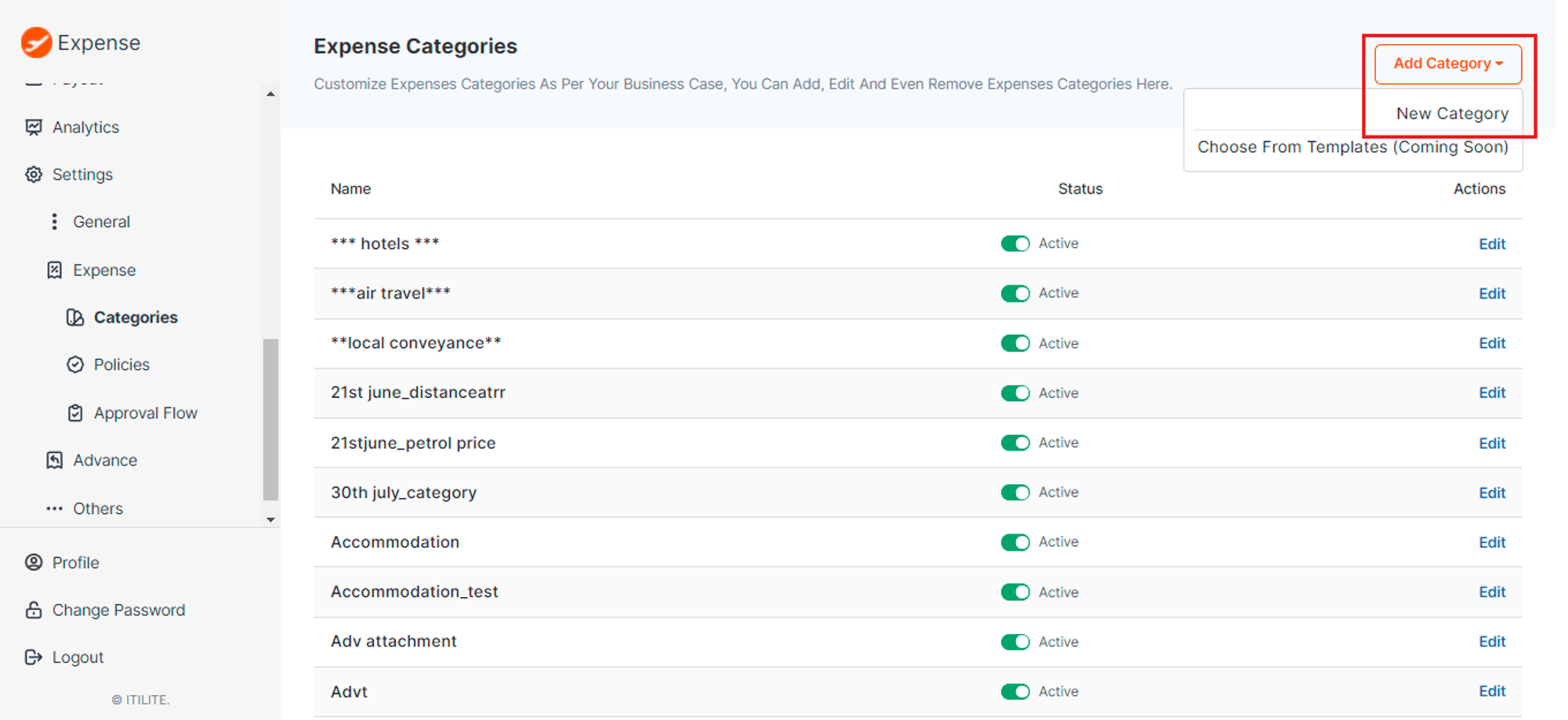 How to create categories?