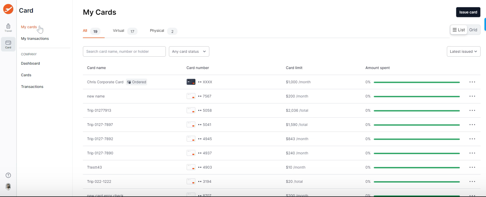 How to activate a physical card?
